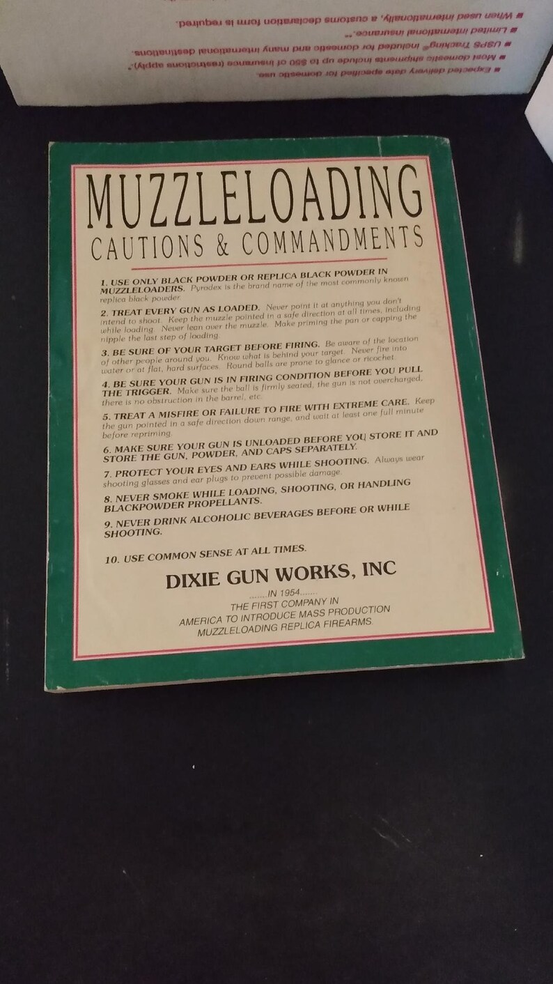 DIXIE Gun Works Black Powder Antique Part Supplies CATALOG No.143 1994 ...