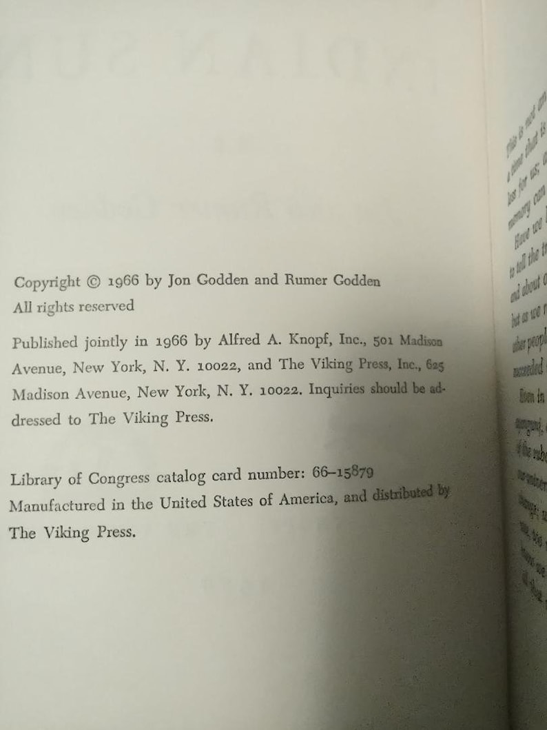 Two Under the Indian Sun by Jon & Rumer Godden 1966 Hardcover/dj True ...