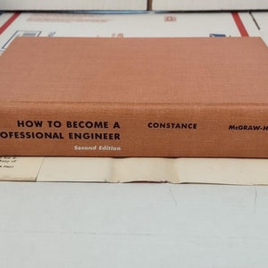 Vintage Engineering Textbook: How to Become a Professional Engineer ...