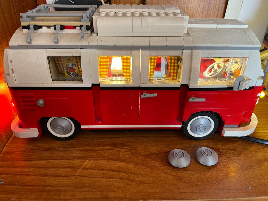 Lego VW T2 10220 Custom Hubcaps. Volkswagen Transporter Split Screen ...