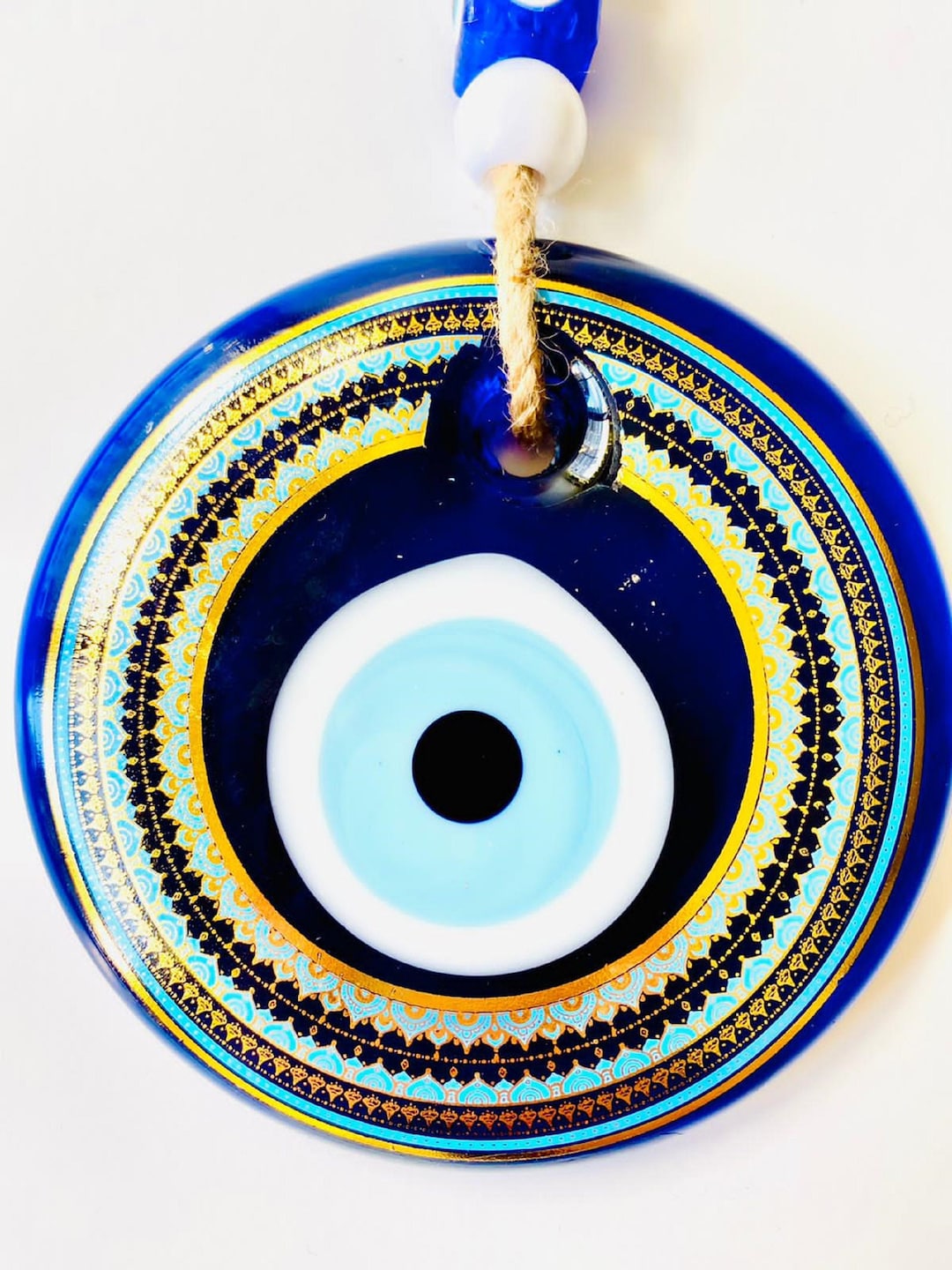 Glass Large Round Evil Eye for Wall Hanging, Wall Decoration ...