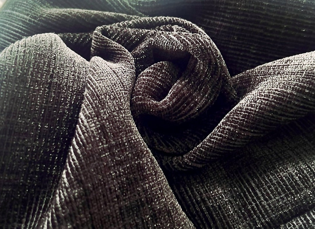 Luxury Upholstery Night Grey Chenille Fabric ,decorative Fabric by Yard ...