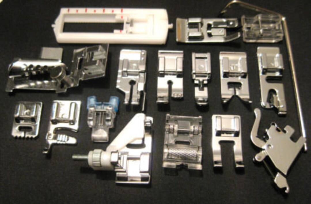 Professional Grade Sewing Feet - Pfaff High Shank Compatible 17-piece ...