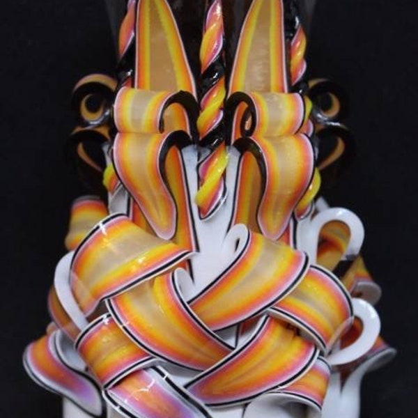 Hand Carved Candles - Etsy UK