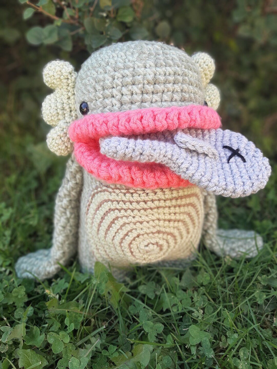 Tummy the Swamp Monster Crocheted Stuffed Animal - Etsy