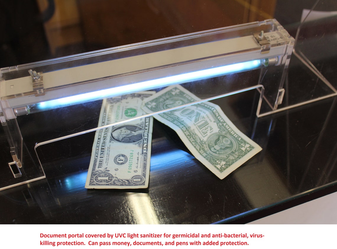 Breakthrough Sneeze Guard With UV Bacteria Killing Light and - Etsy