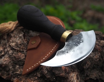 Leather Half Round Head Knife - Etsy
