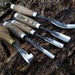 Forged Bent Gouge Set 5pcs. Straight Rounded Chisel. Bent Chisel ...
