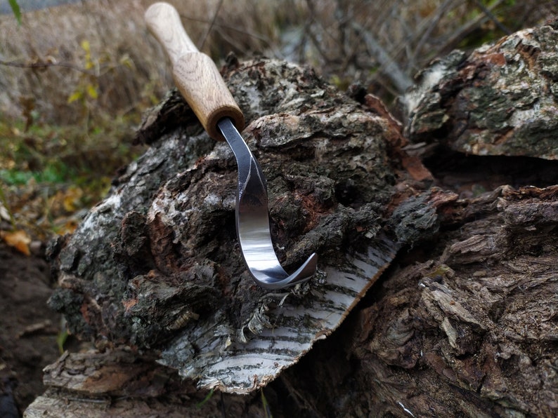 Hand Forged Spoon Knife Long Spoon Carving Knife Kuksa - Etsy