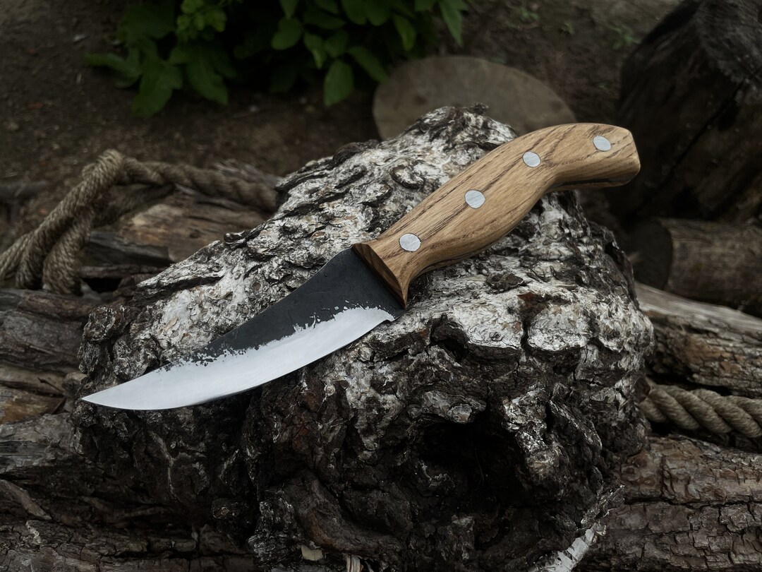 Hand Forge Bushcraft Knife. Camping Knife Handmade. Bushcraft Knife ...