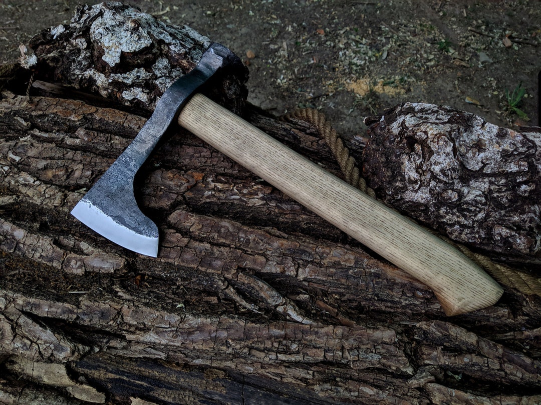 Wood Chopping Axe. Forged Axe. Camping Axe. Bushcraft Axe. - Etsy