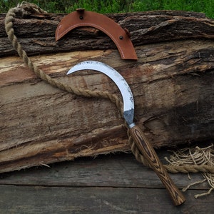 Handmade Forged Sickle. the Tool for Herbalism. Forged Braid Handmade ...