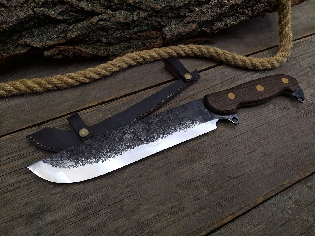Hand Forge Bushcraft Knife. Camping Knife Handmade. Bushcraft Knife ...
