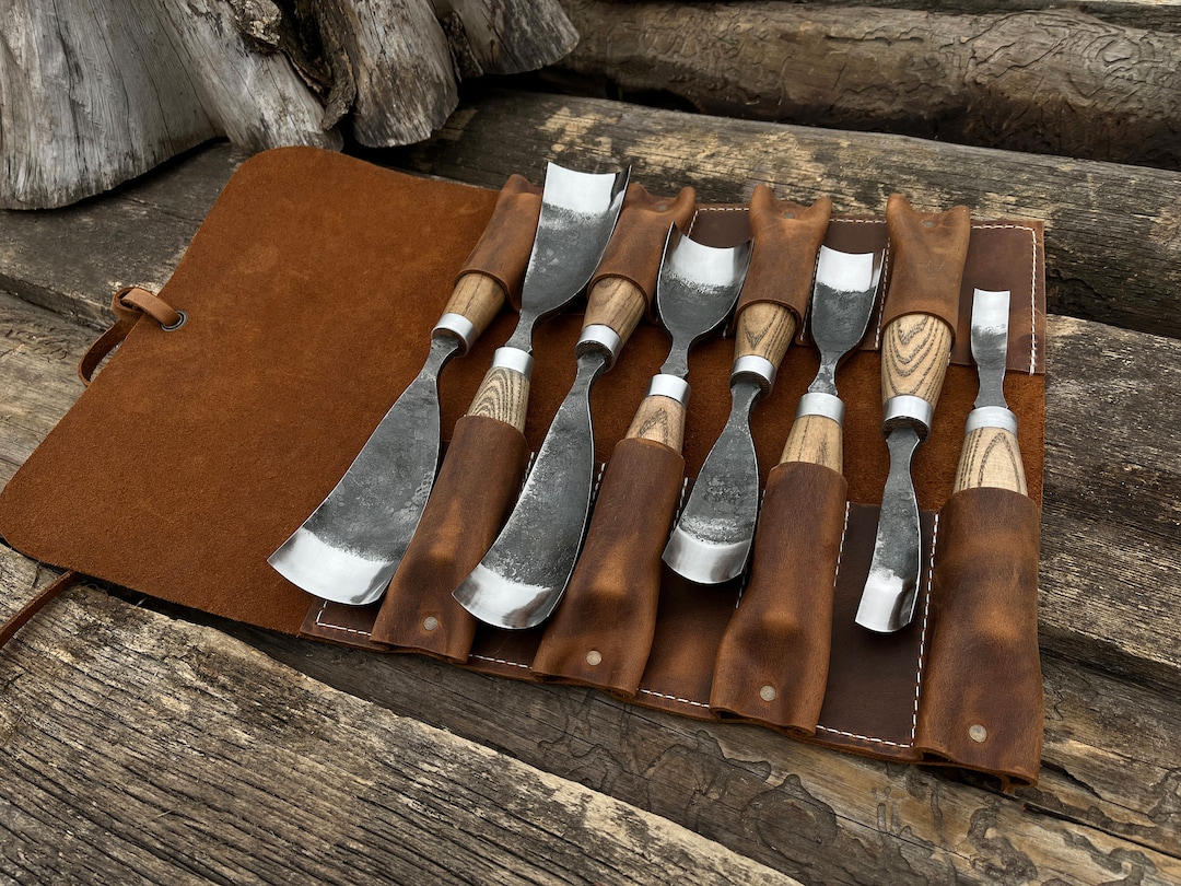Forged Bent Gouges. Woodworking Chisel. Spoon Carving Tool. Curved ...