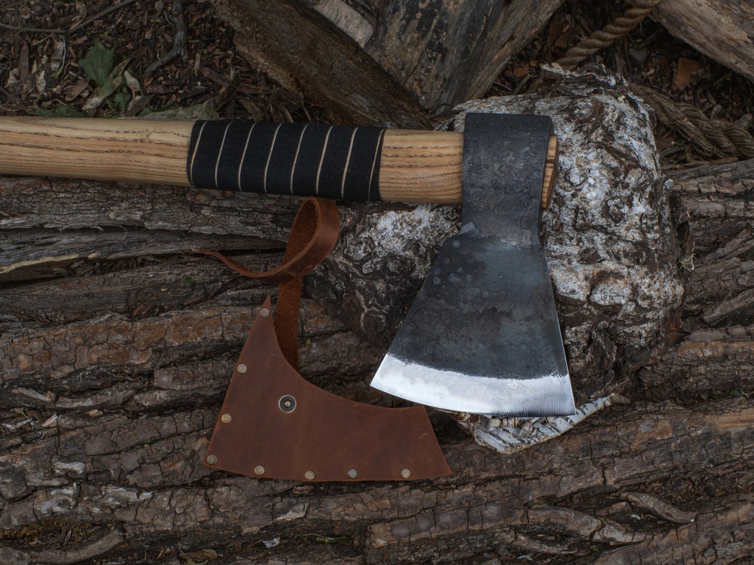 Wood Chopping Axe. Forged Axe. Camping Axe. Bushcraft Axe. - Etsy