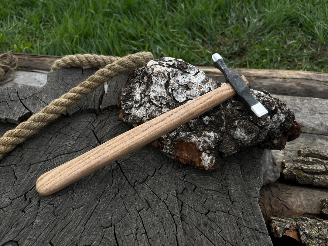 Leather Hammer. Forged Hammer. Double Round Riveting Hammer. Hand ...