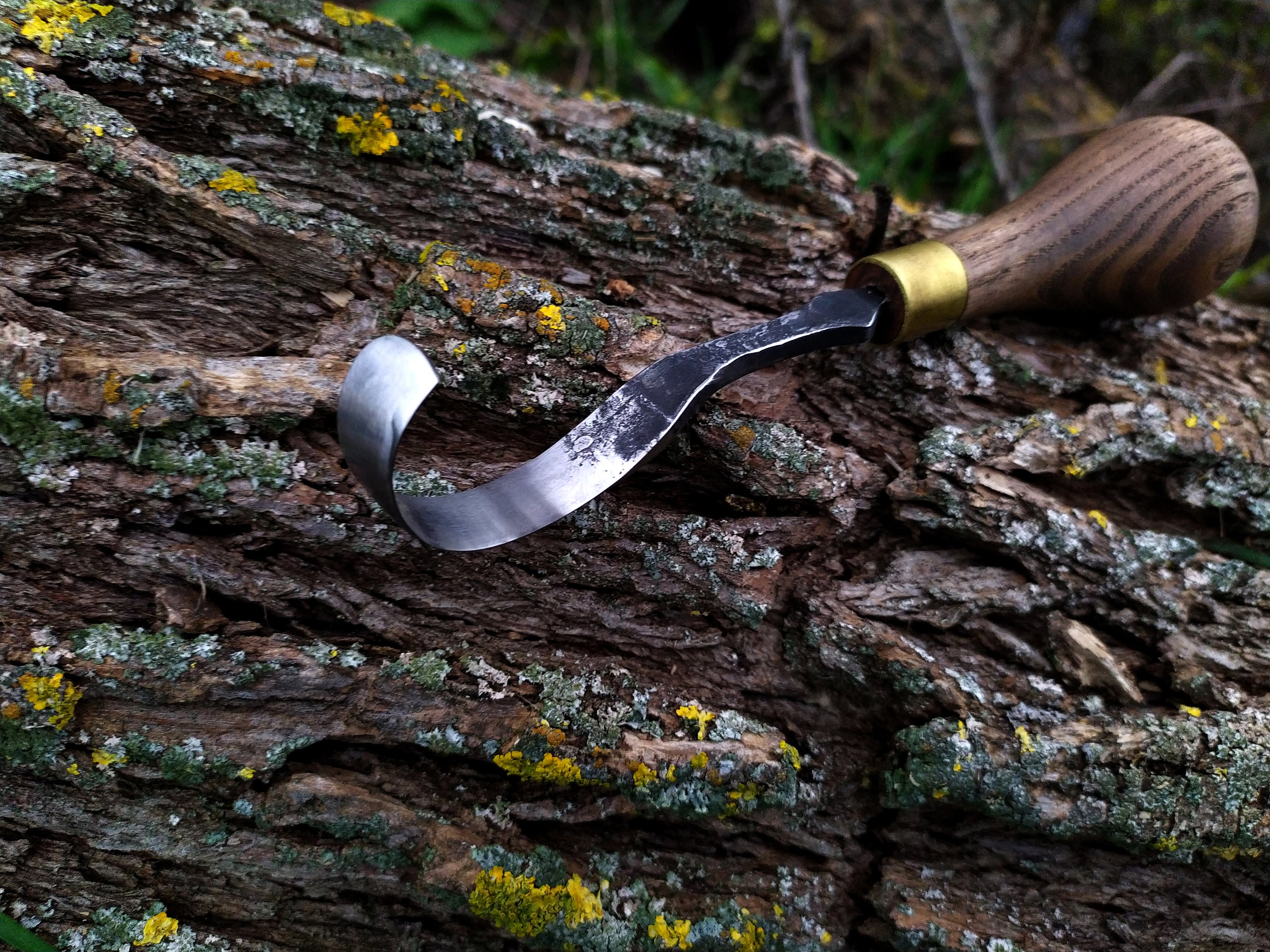 Forged Spoon Carving Knife. Spoon Carving Hook Knife. Hand - Etsy