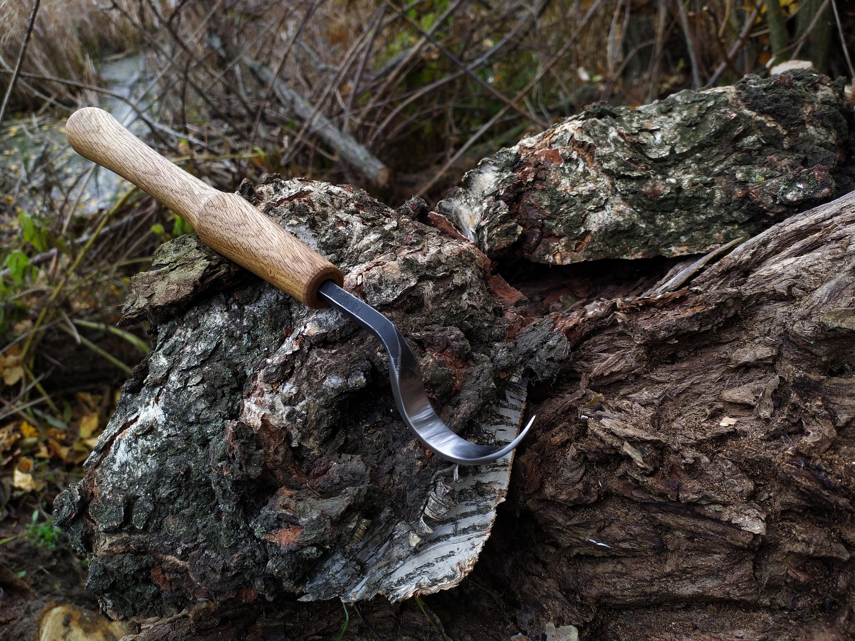 Hand Forged Spoon Knife Long Spoon Carving Knife Kuksa - Etsy