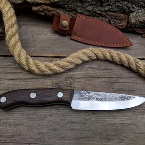 Hand Forge Bushcraft Knife. Camping Knife Handmade. Bushcraft Knife ...