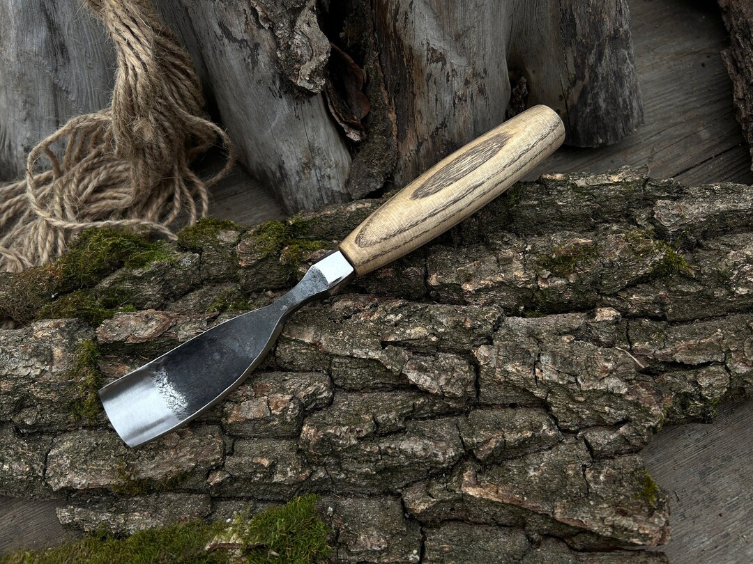 Forged Bent Gouge. Bent Chisel. Bent Gouge Hand Forged. Rounded Chisel ...