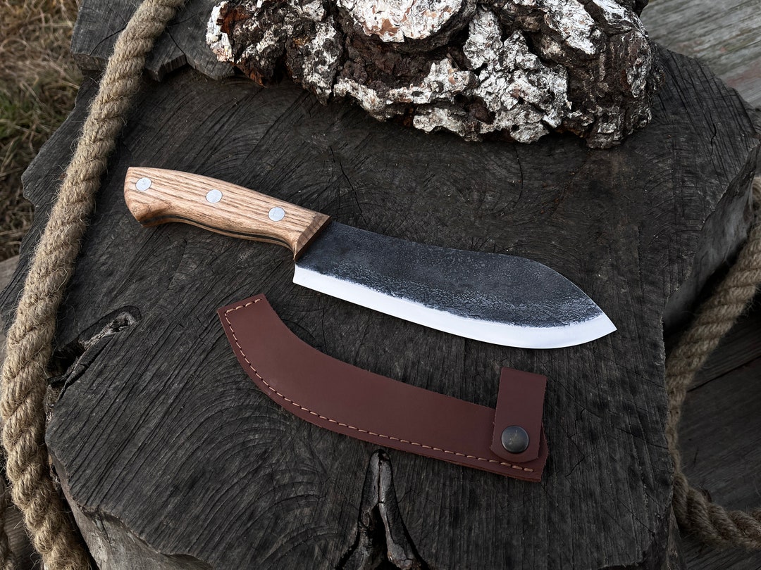 Hand Forge Bushcraft Knife. Camping Knife Handmade. Bushcraft Knife ...