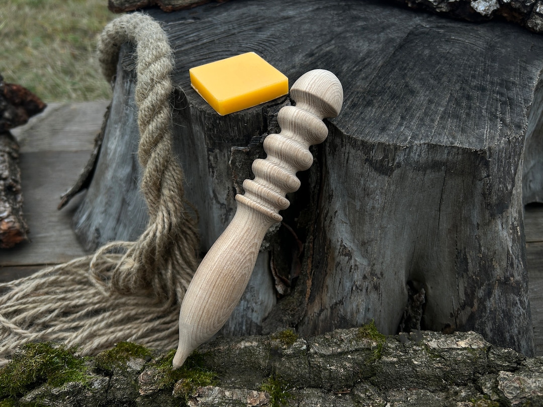 Leather Slicker. Handmade Wooden Slicker. Waxing the Edges. Edge ...