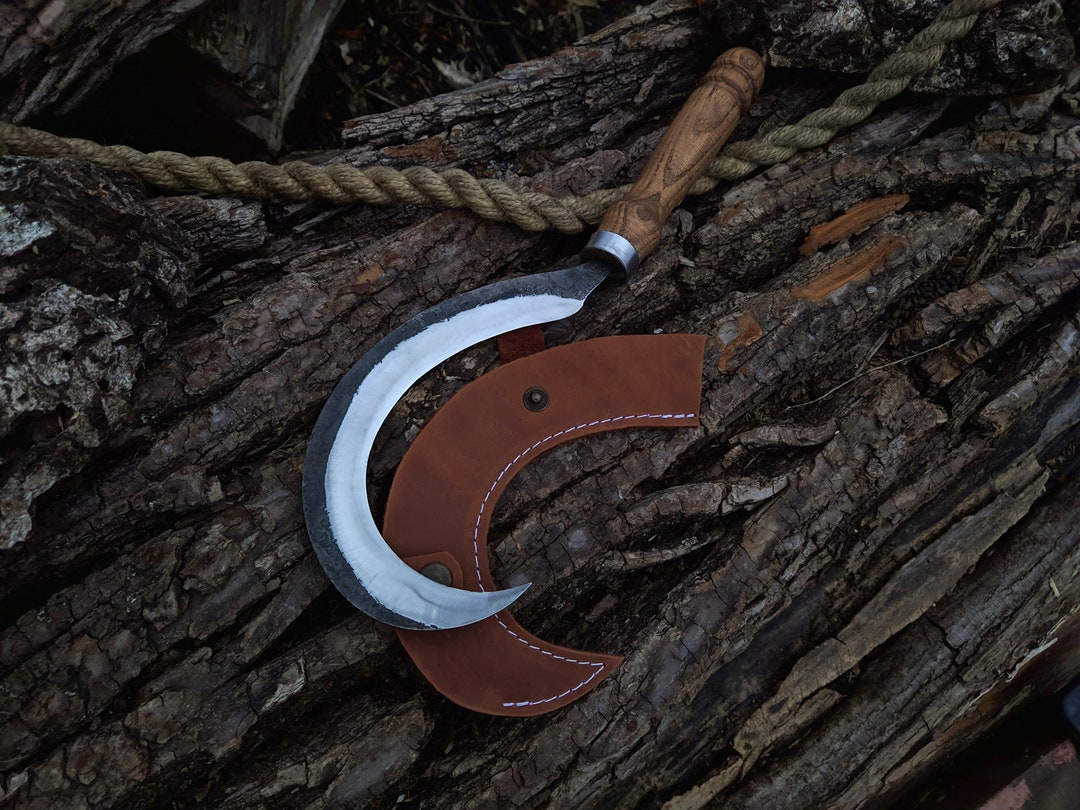 Forged Sickle. the Tool for Herbalism. Forged Braid Handmade for ...