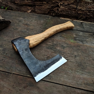 Hand-forged Straight Finnish Adze. Forged Ax. Woodcarving Adze Hand ...