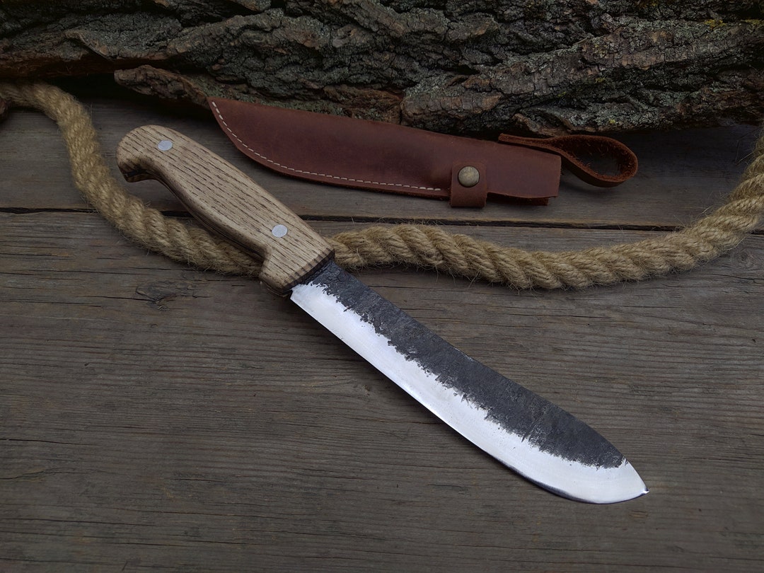 Hand Forge Bushcraft Knife. Camping Knife Handmade. Bushcraft Knife ...