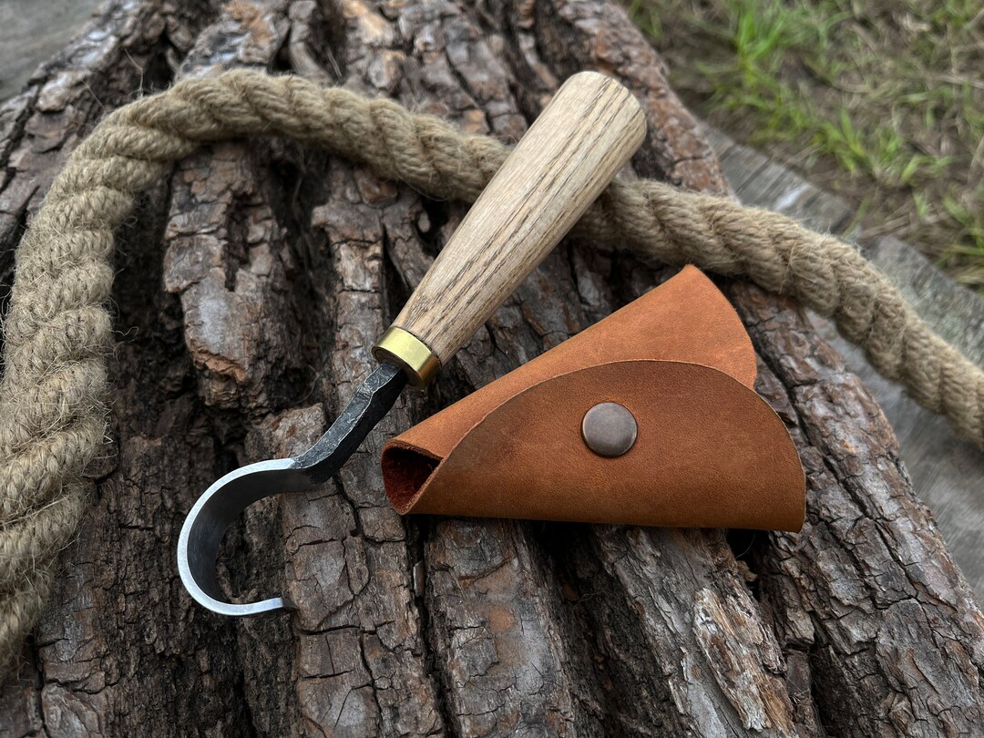 Spoon Carving Hook Knife. Forged Knife. Spoon Carving Tools. Bowl ...