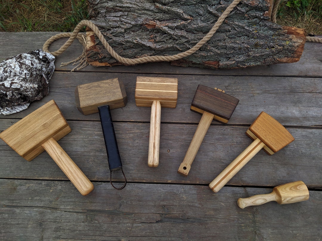 Wooden Hammer Set 6pcs. Handmade Wooden Hammers. Percussion Wooden ...