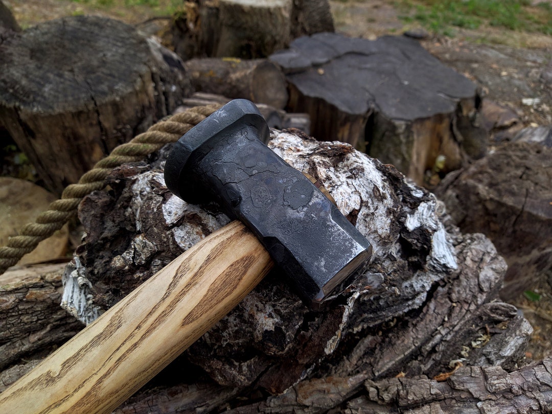 Hand Forged Hammer Hardened Carbon Steel, Comfortable Handle, Balanced ...