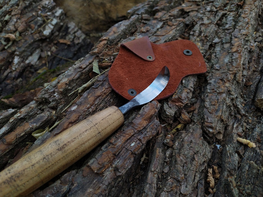 Knives Carving Bowl Kuksa. Spoon Carving Hook Knife. Forged Spoon ...