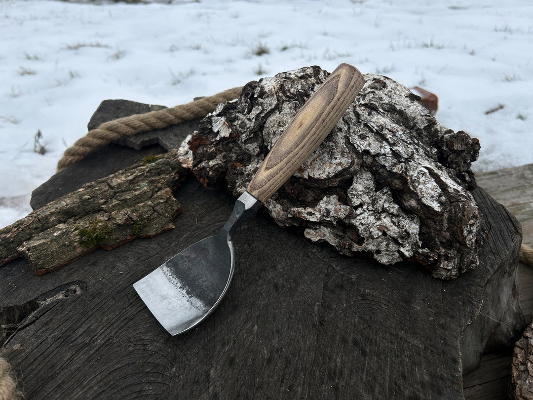 Forged Bent Gouge. Bent Chisel. Bent Gouge Hand Forged. Rounded Chisel ...