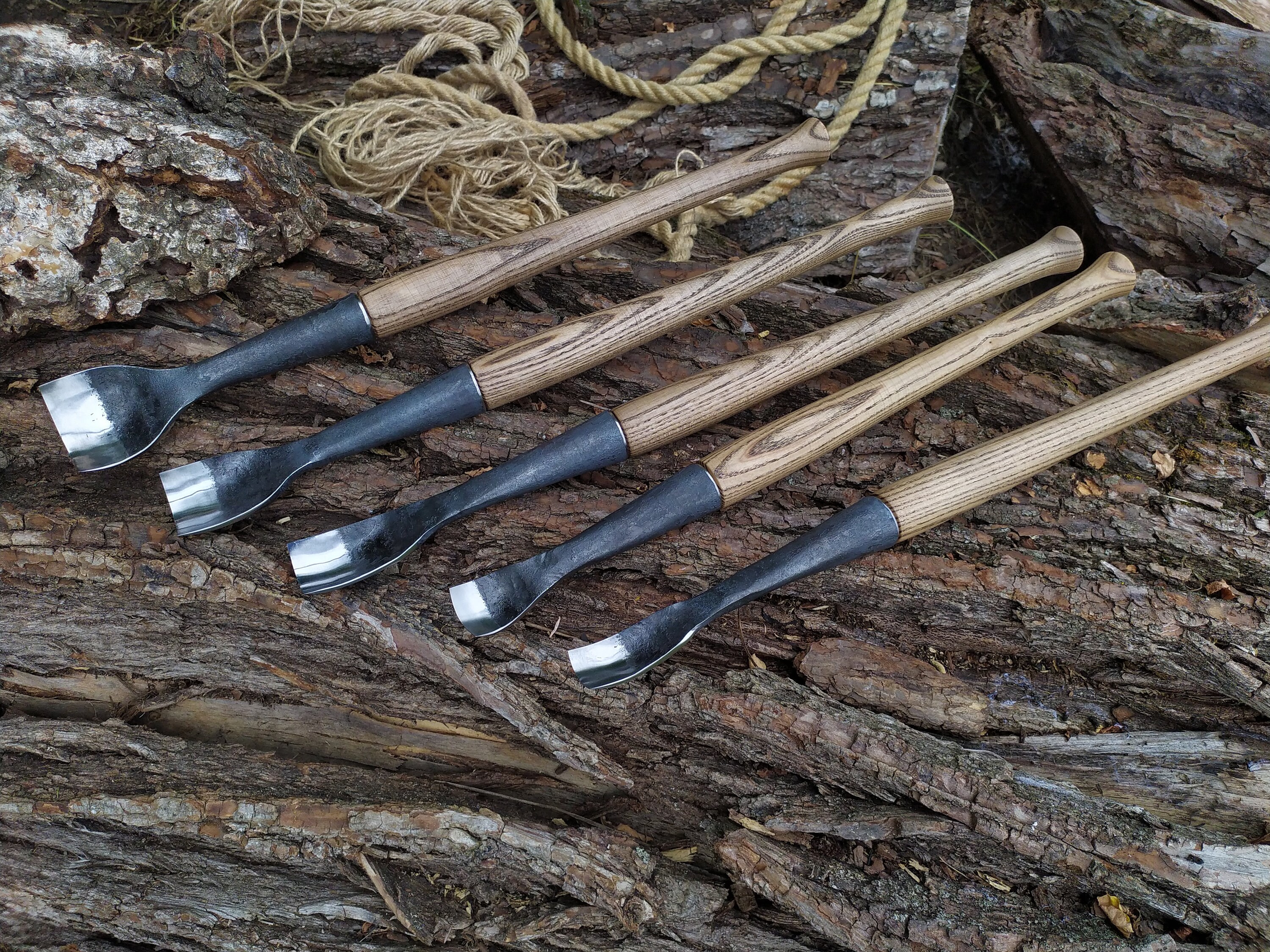 Timber Framing Chisel 5 Pc Bent Chisel Long 2 - Etsy