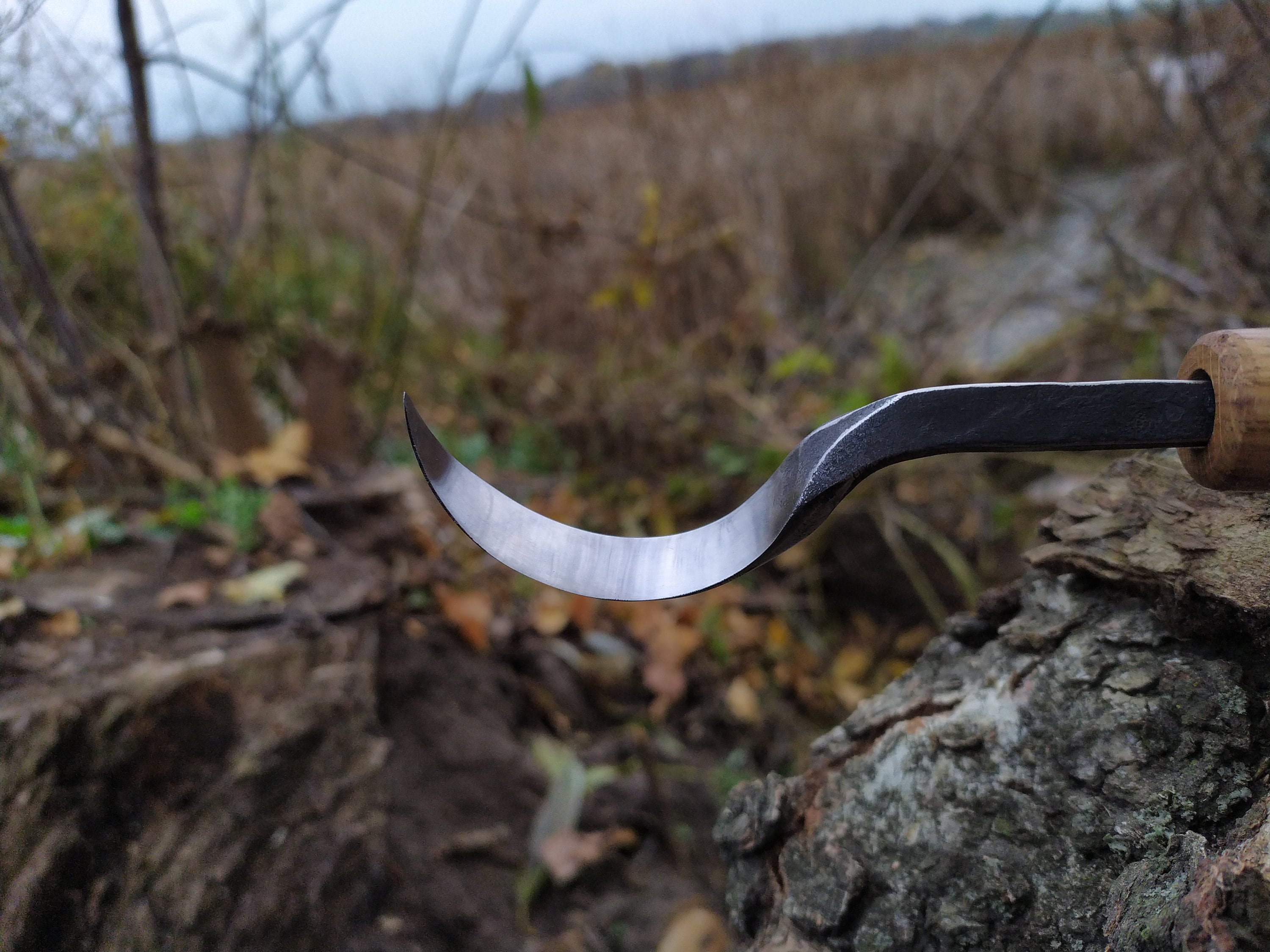 Hand Forged Spoon Knife Long Spoon Carving Knife Kuksa - Etsy