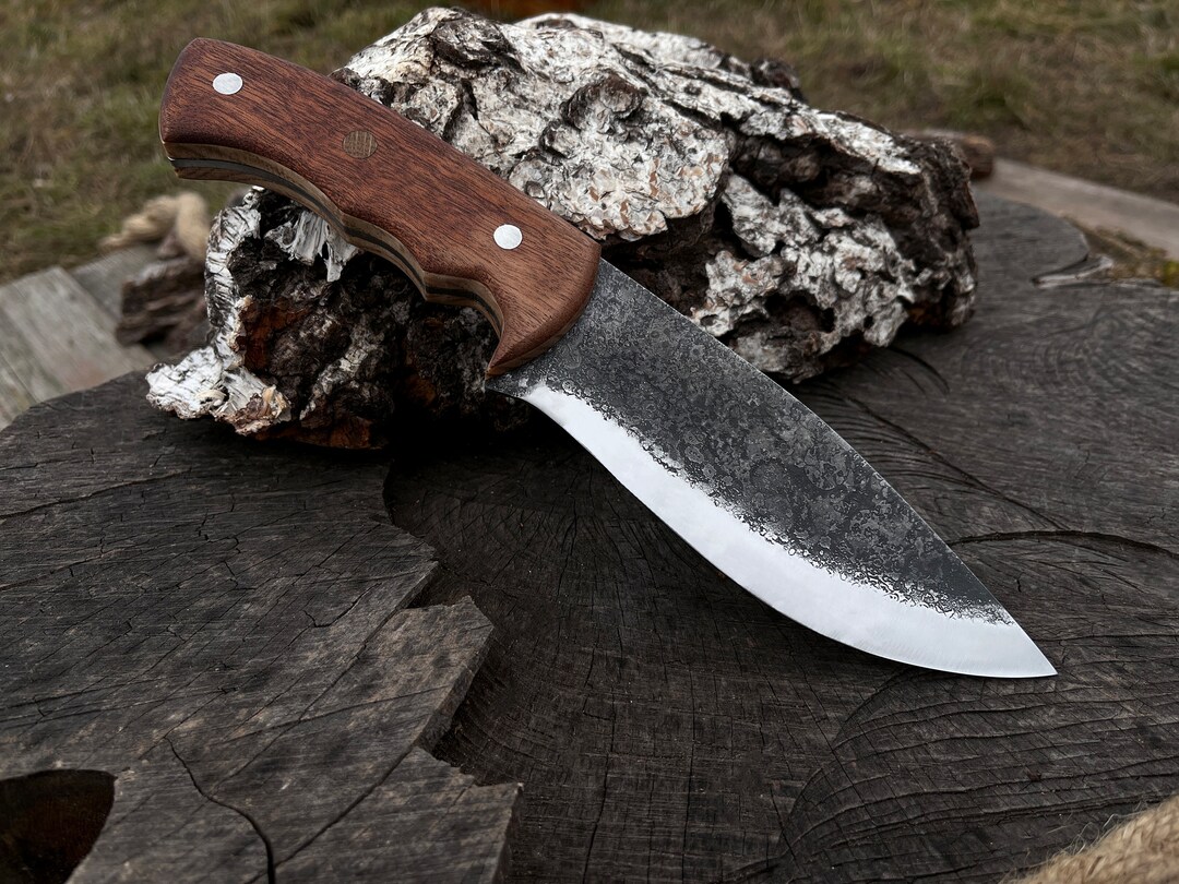 Hand Forge Bushcraft Knife. Camping Knife Handmade. Bushcraft Knife ...