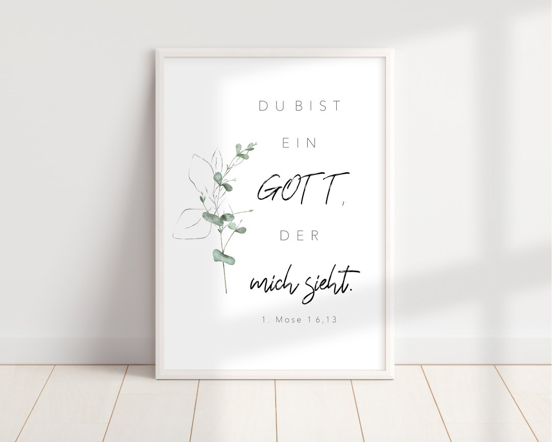 Bible Verse Poster Annual Motto Christian Gift Items for Baptism ...