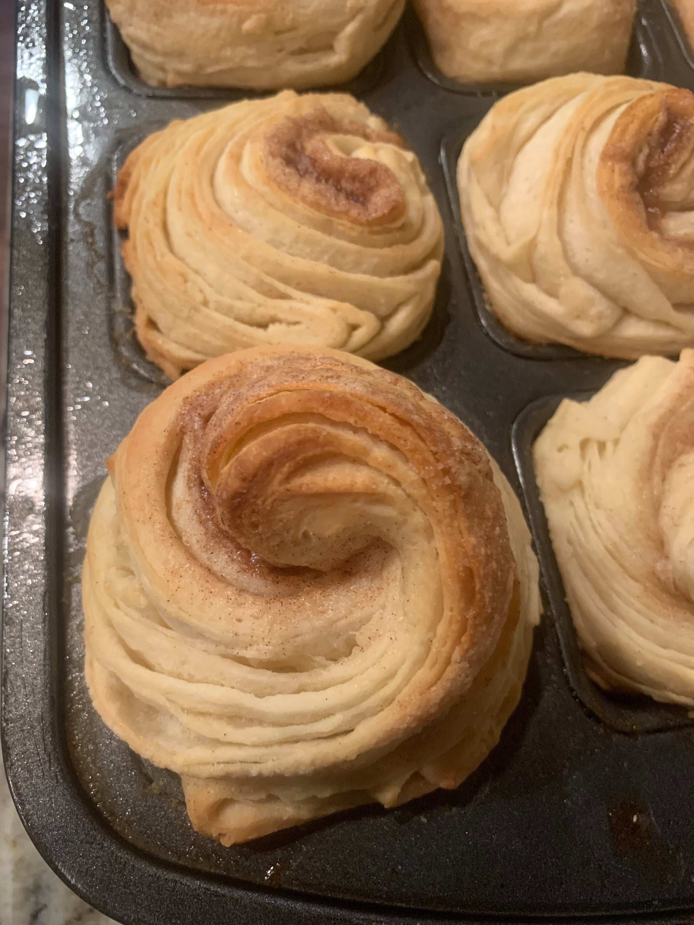 Cinnamon Sugar Cruffins: Croissant Pastry - 8 Count - Etsy