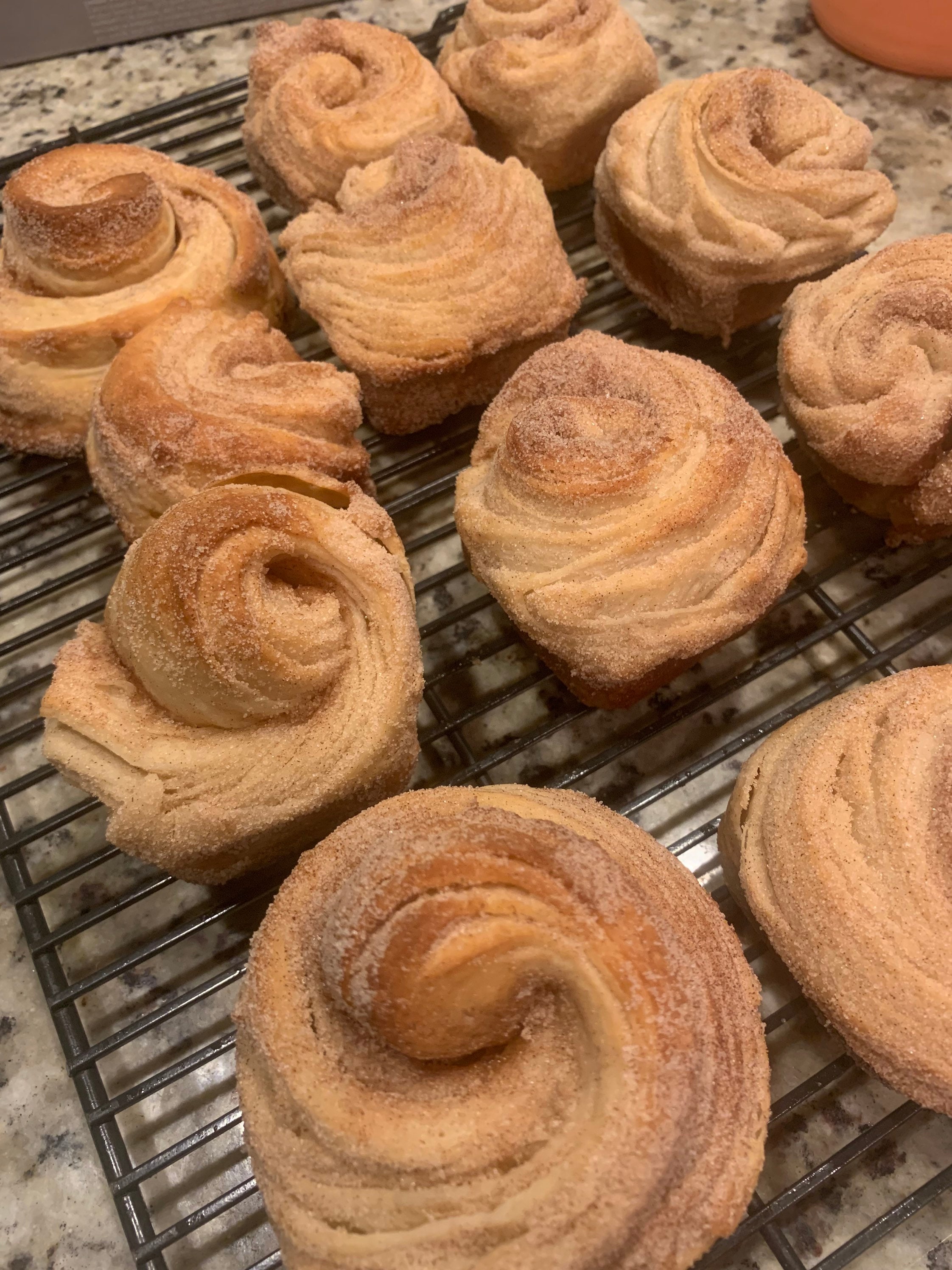 Cinnamon Sugar Cruffins: Croissant Pastry - 8 Count - Etsy