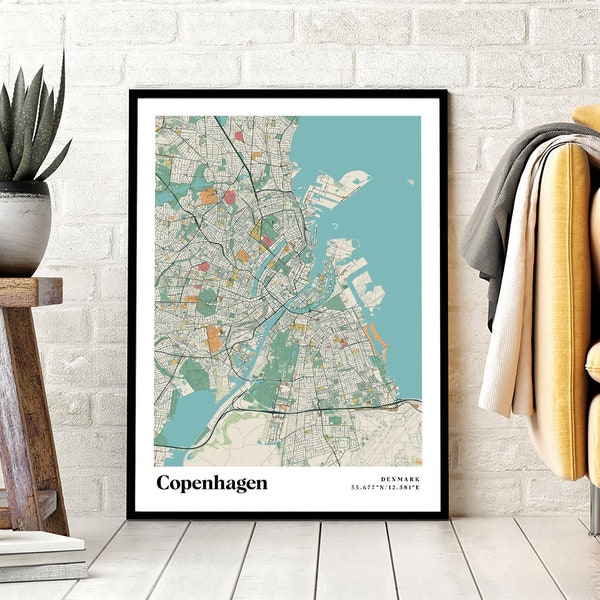 Copenhagen Poster - Etsy