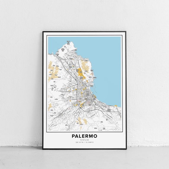 Map Of Palermo Italy Sicily
