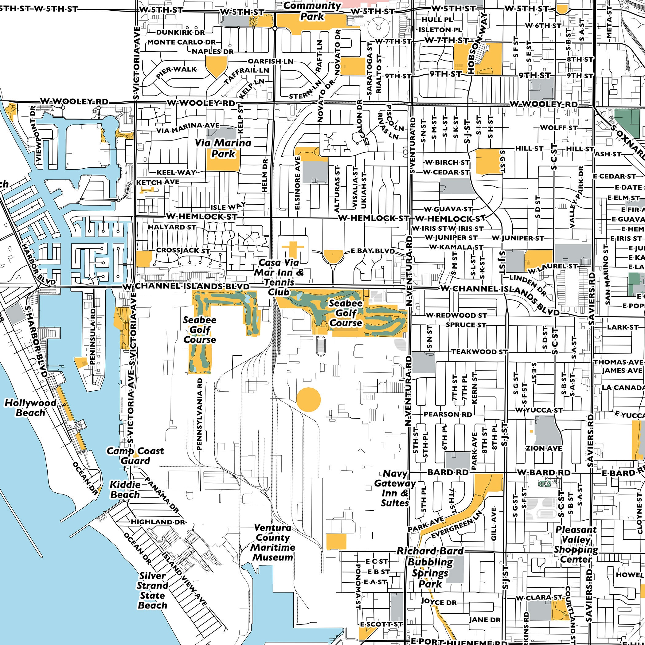 Map Oxnard California