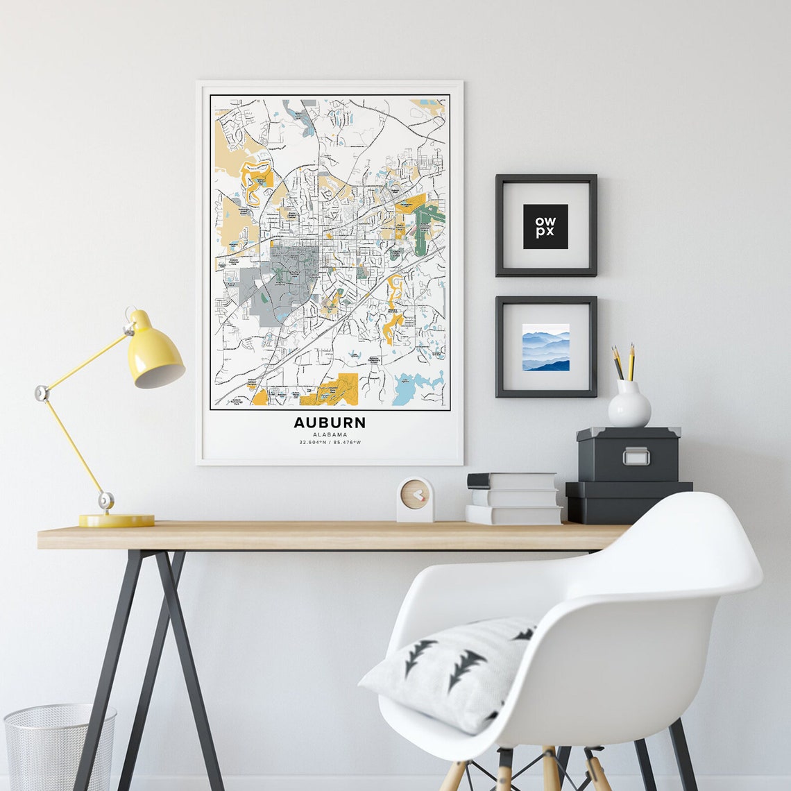 Auburn Map Print, Street Names Auburn Print, Printable Map of Auburn ...