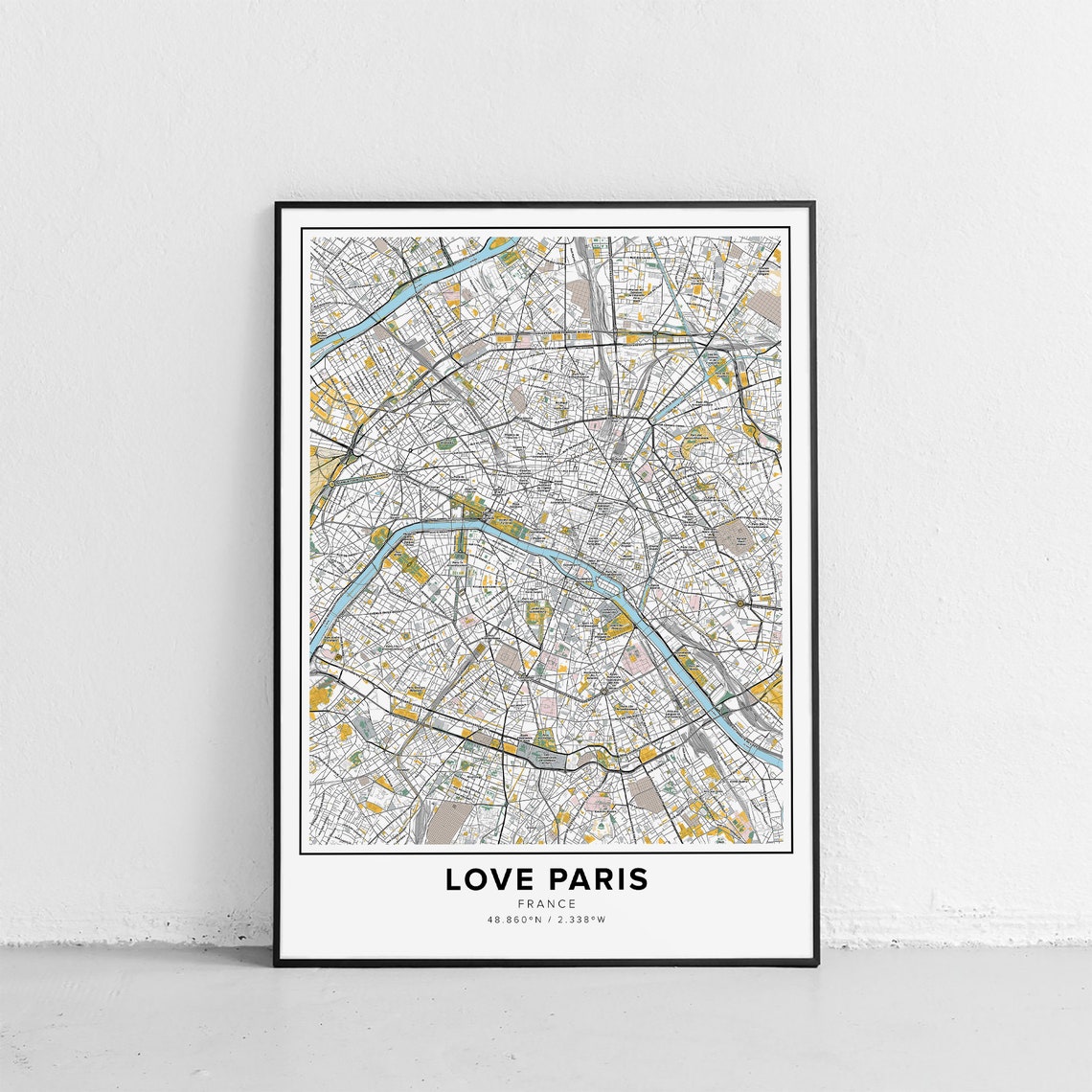 Custom Map Print Street Names Custom Print Custom Street | Etsy