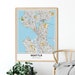 Seattle Map Print, Street Names Seattle Print, Printable Map of Seattle ...