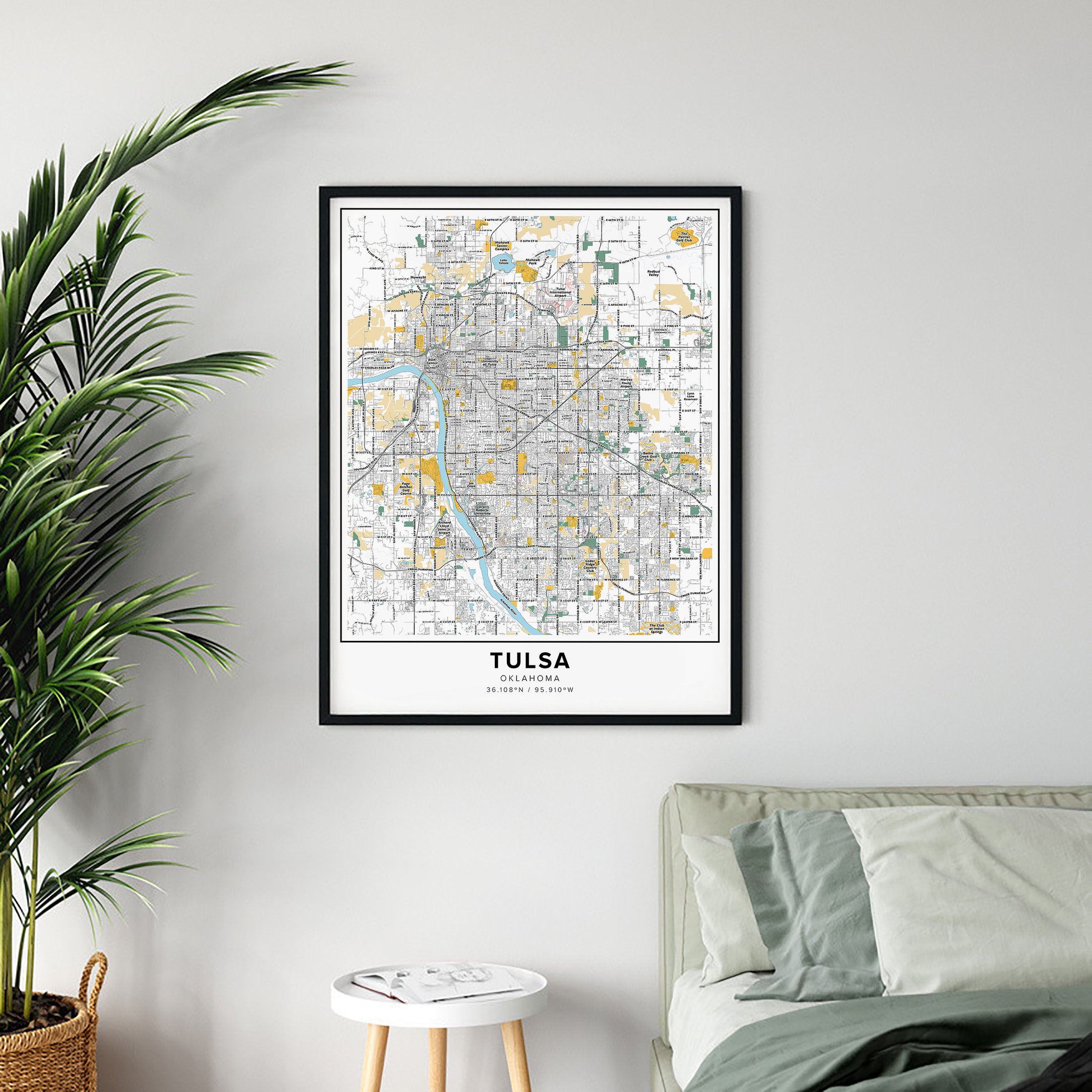 Tulsa Street Map Printable