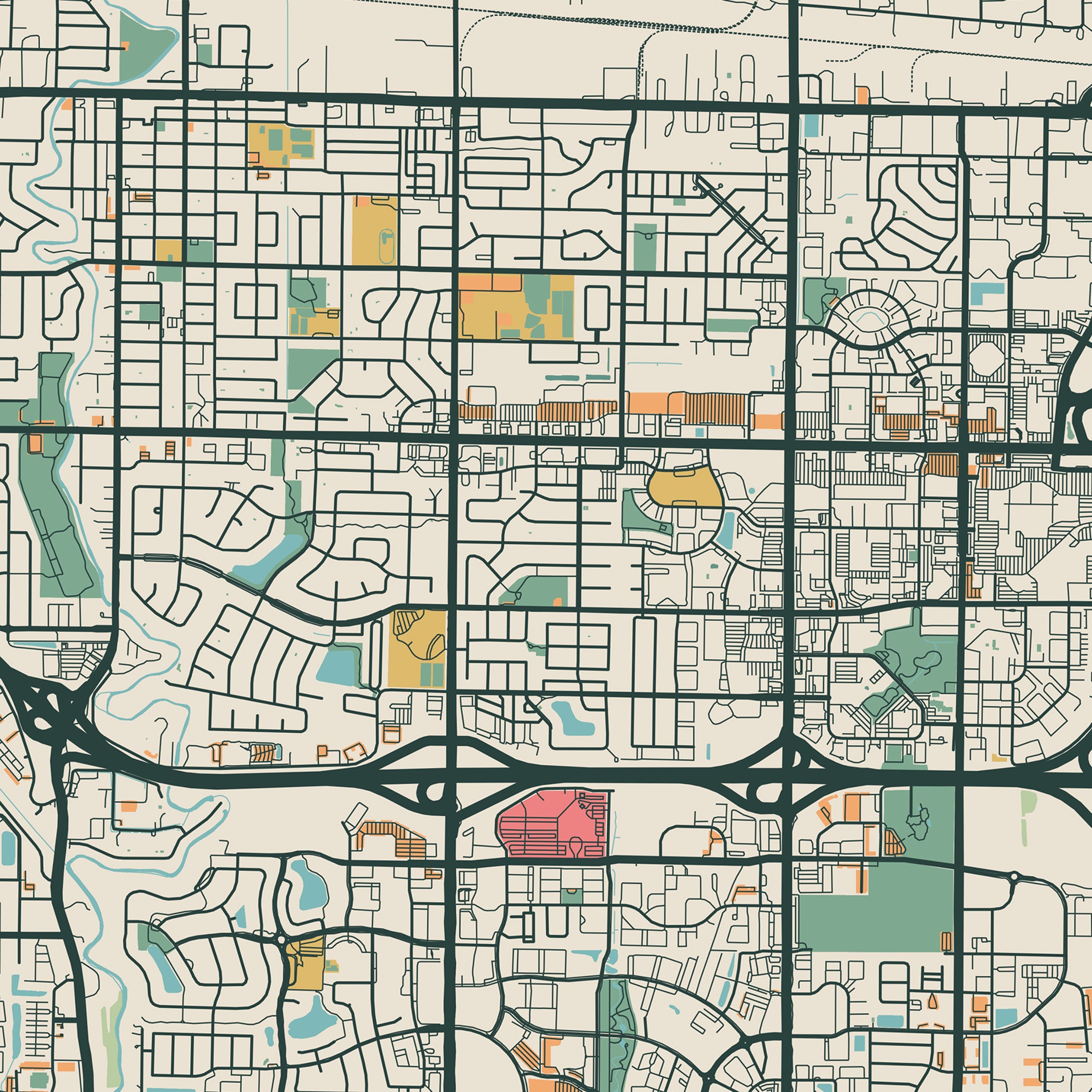 Fargo Map Print Poster Retro Fargo Map Decor Vintage Fargo - Etsy