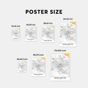 Grand Junction Map Print, Street Names Grand Junction Print, Map of ...