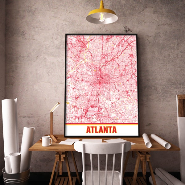Atlanta Print - Etsy